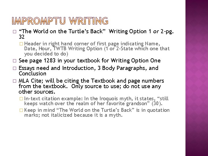 The World on the Turtles Back Iroquois Myth