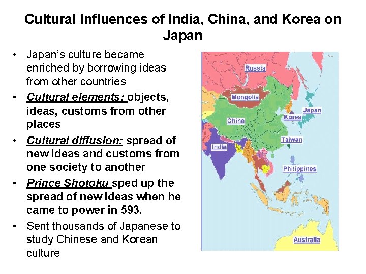 The Influence of Neighboring Cultures on Japan 500
