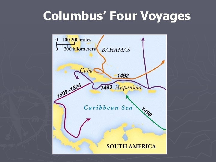 GREETINGS POINTS OF VIEW Columbus Four Voyages THE