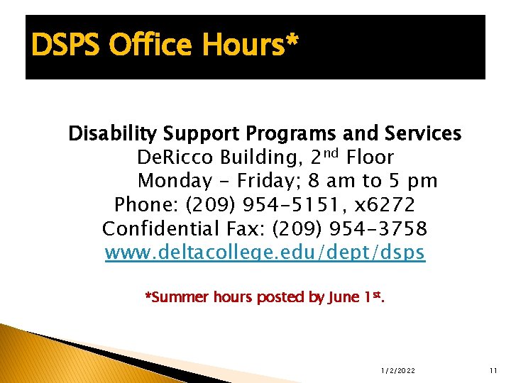 2017 DSPS Open House Disability Support Programs and