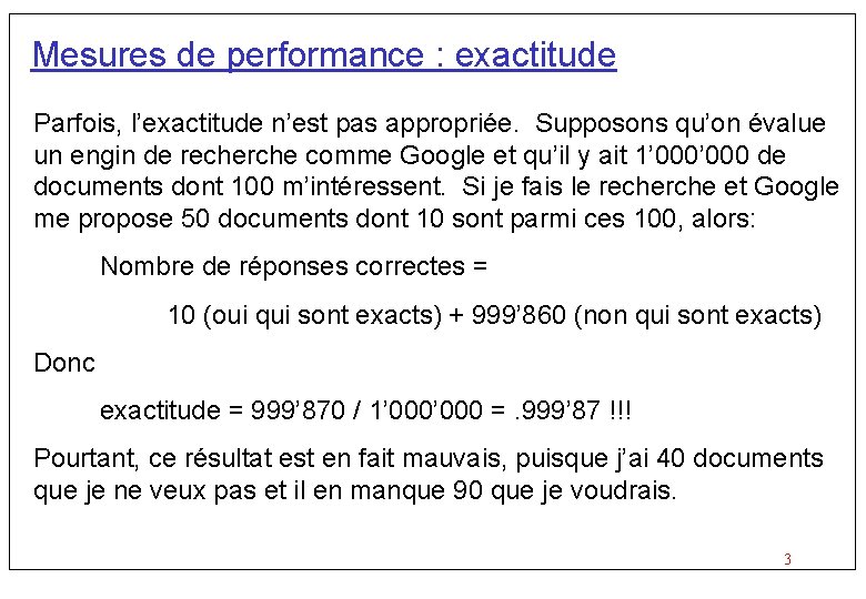 Mesures de performance Classification des verbes Merlo et