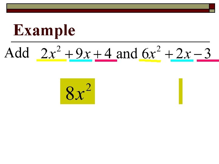 Polynomials Classifying by Degree and Terms Adding and