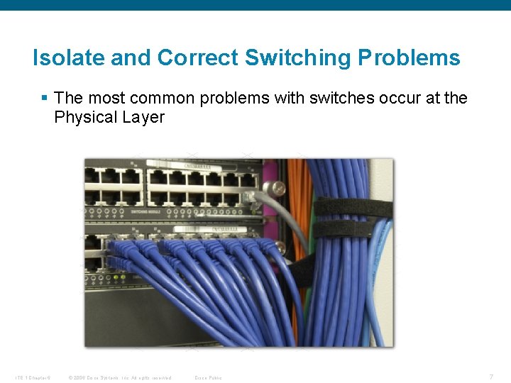 Troubleshooting an Enterprise Network Introducing Routing and Switching