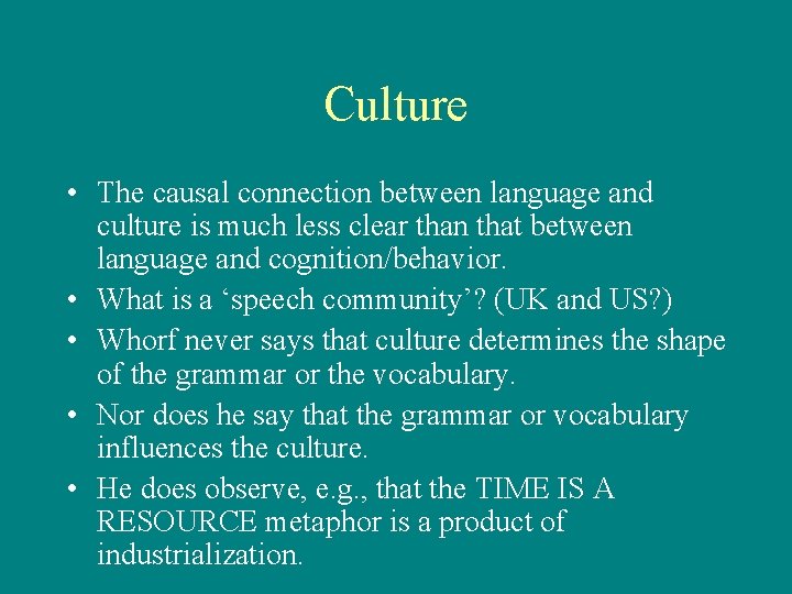 What we know about linguistic relativity so far