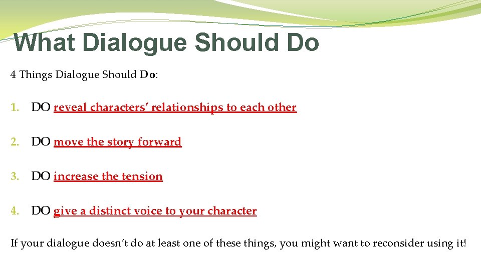 Agenda Bell Ringer Writing Intros and Character Development