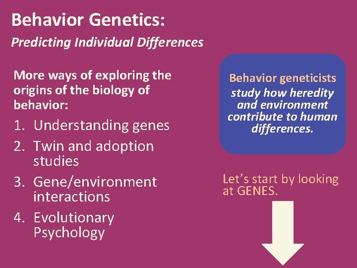 The Biology of Behavior Power Point Presentation by