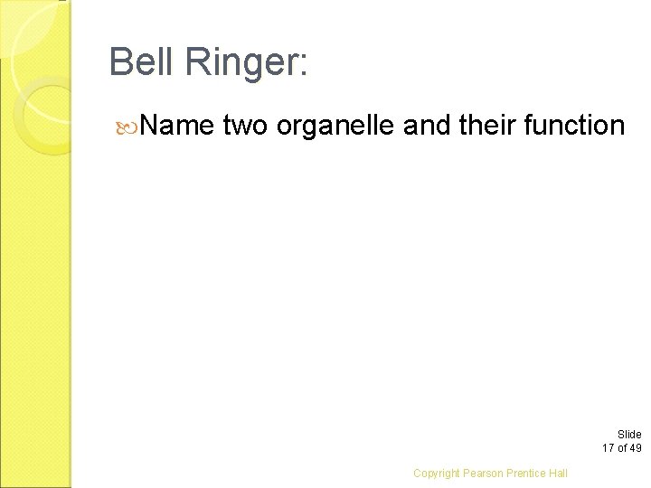 Bell Ringer What is the smallest basic unit