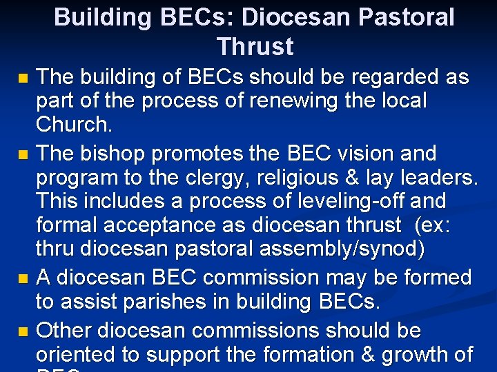 Forming Revitalizing Basic Ecclesial Communities Basic Principles Best
