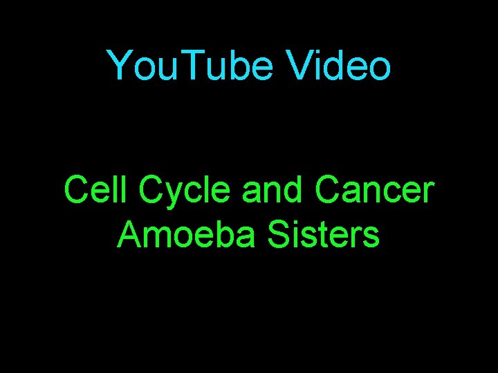 Regulation of the Cell Cycle Learning Objectives Describe