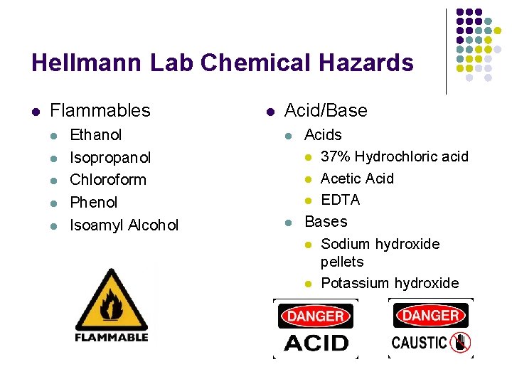 Hellmann Lab Safety and Operational Guidelines Chris BrownJason