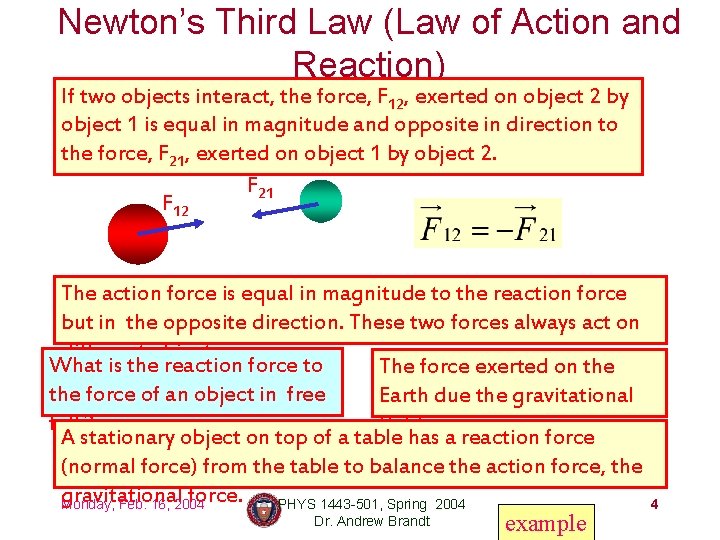 PHYS 1443 Section 501 Lecture 8 Monday February