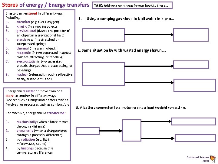 4 Energy Resources and Transfers 4 B Energy