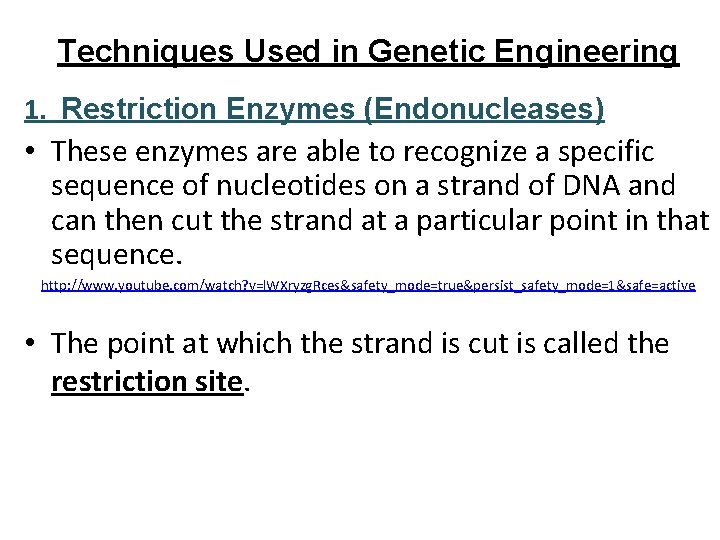 Molecular Genetics Implications and Applications Biology 3201 Unit
