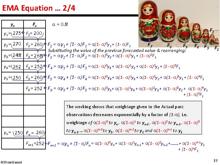 MEC10 Outline Basic Terms Forecasting Variations Forecasting Methods