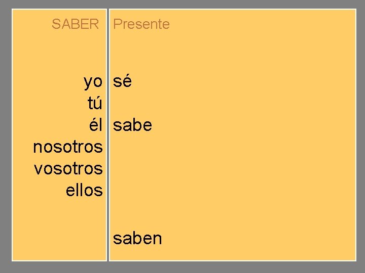 verbo saber 9 letras 9 letras 9 letras