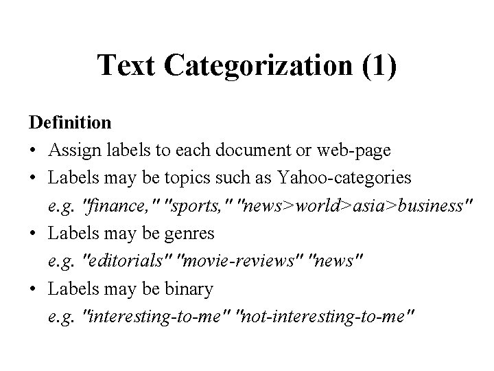 Text Mining Extraction WebBased Information Architectures MSEC 20