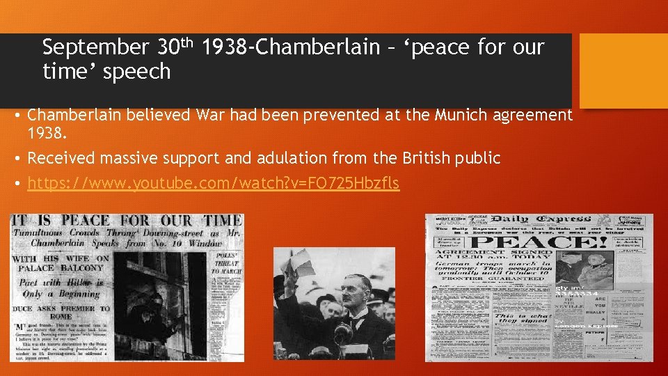 1938 1939 Lesson objectives To understand the chronology