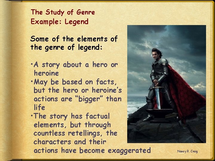 Narrative Genres Created by Nancy Craig Edited By