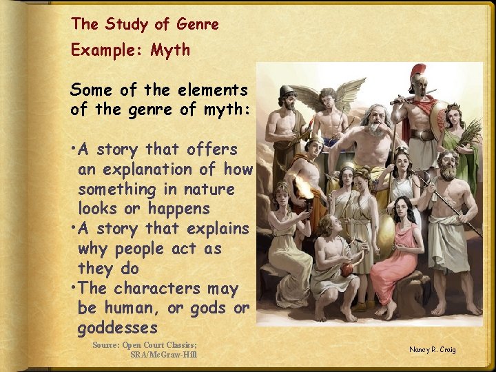 Narrative Genres Created by Nancy Craig Edited By