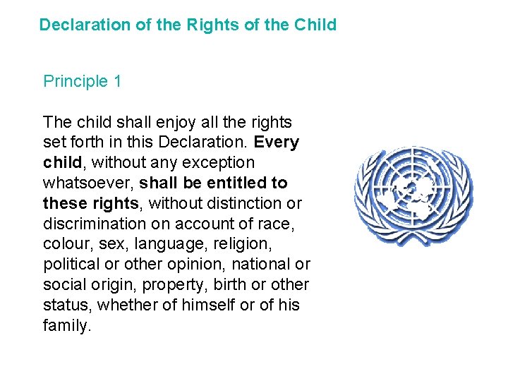 What are Your Rights as Children Learning Objectives