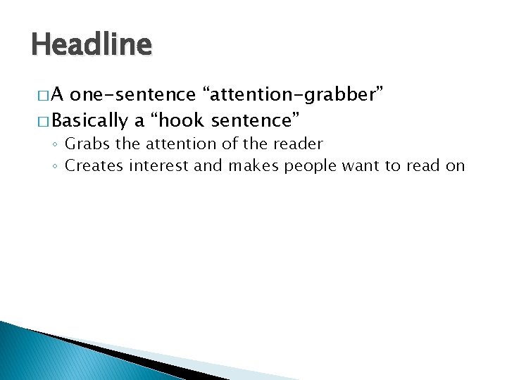 How to Write a Special Interest Article Subject