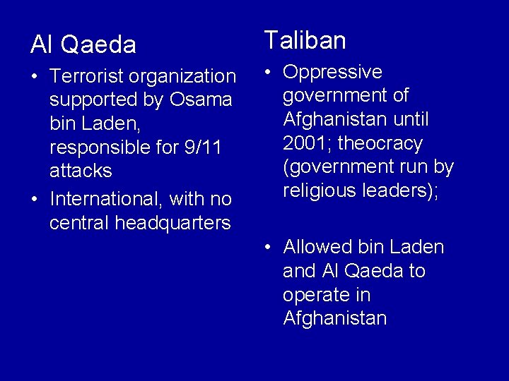 War In Afghanistan Osama bin Laden Planned 911