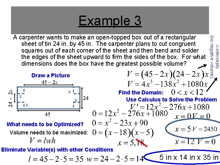 Section 3 7 Optimization Problems Optimization Procedure 1 Section 3 7 Optimization Problems Optimization Procedure 1