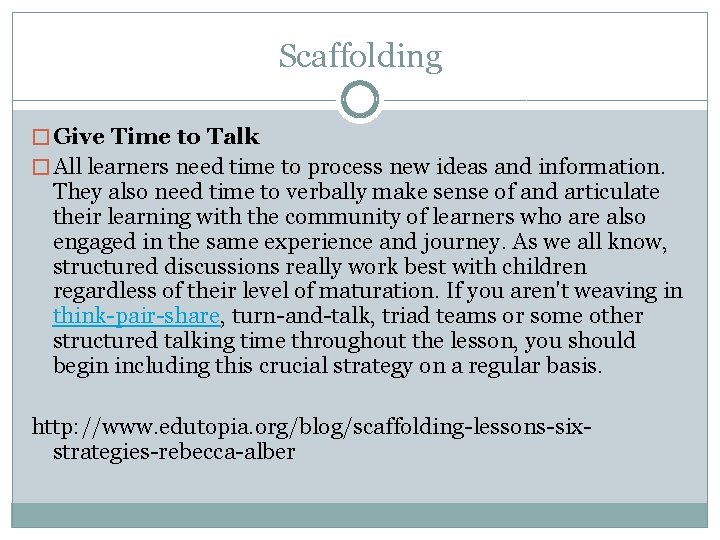 Project based learning REFLECTION AND DEBRIEFING DAVID JARJOURA