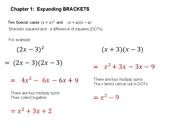 KUS objectives BAT expand brackets BAT build and