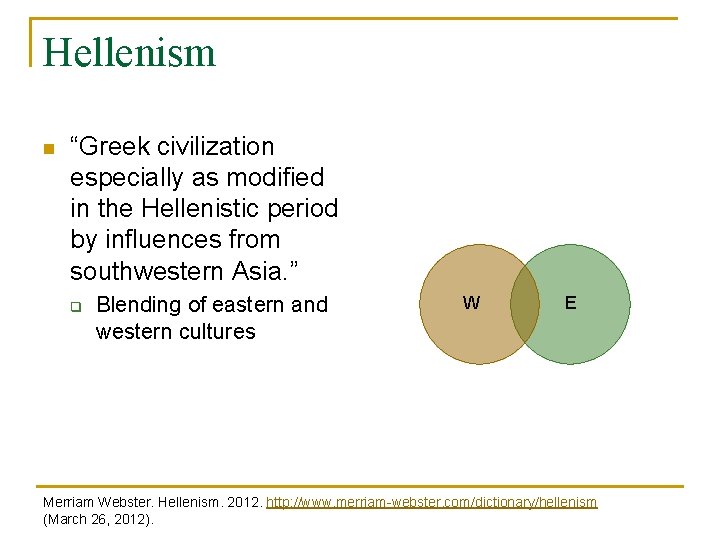 Alexander CHW 3 M Metropolitan Museum Heilbrunn Timeline