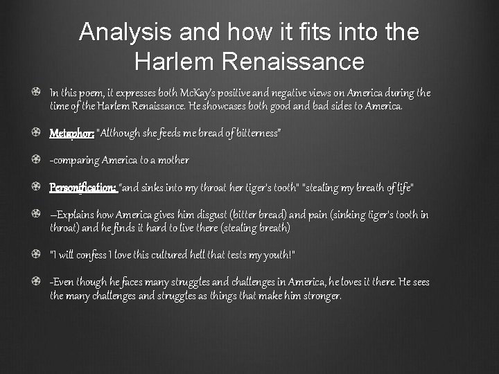 Harlem Renaissance By Nikki Escobar Sarah Santos Daniel