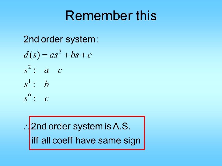 Time domain response specifications Defined based on unit