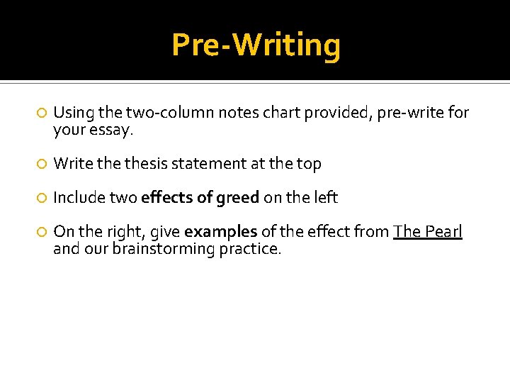 Day One Attacking the Prompt Brainstorming and Writing