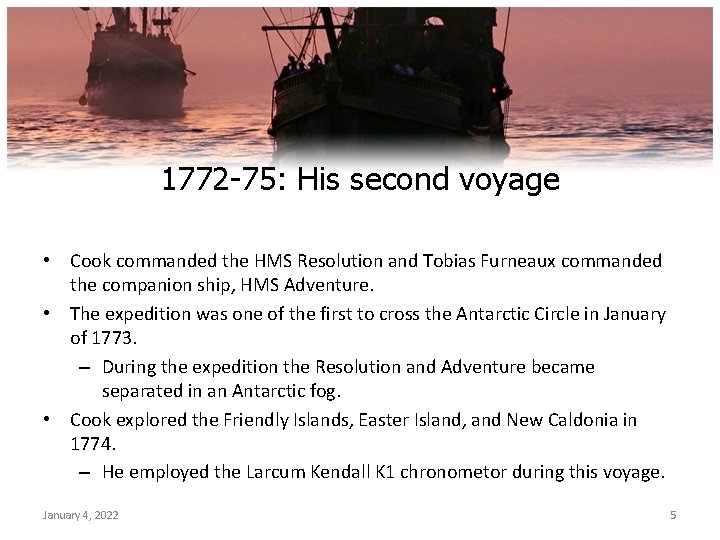 Captain James Cook Expert Navigator and Explorer By