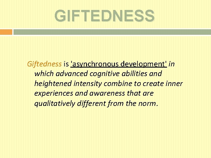 How much do you know about Gifted Children