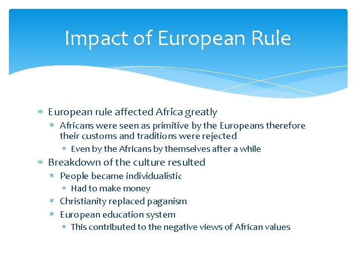 European Rule in Africa Making Colonies Profitable Econonmy