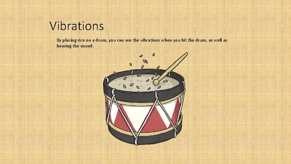 Science Hearing Sounds Vibrations Sounds are made when