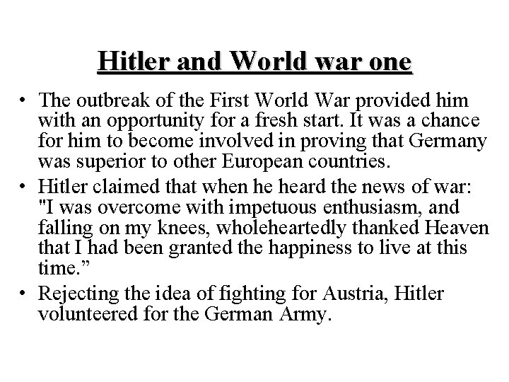 How did Hitler rise to Power Lesson Objectives