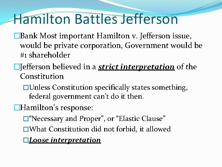 Chapter 10 The Bill of Rights James Madison