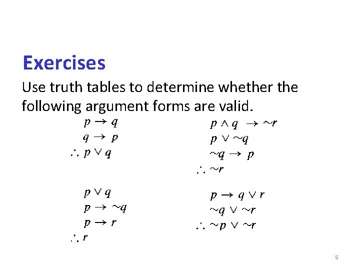 Pertemuan III Logika Matematika Samuel Wibisono Valid and