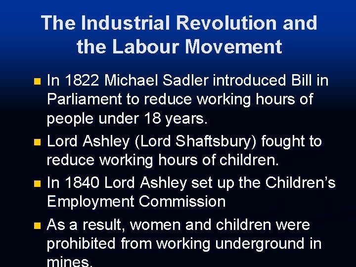 British Civilisation Week 5 6 The Industrial Revolution