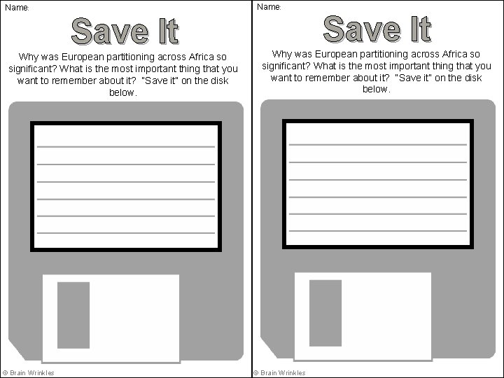 European Partitioning across AFRICA Brain Wrinkles Why Africa