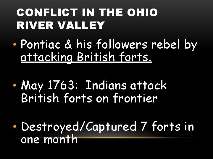 THE BEGINNING OF THE AMERICAN REVOLUTION 1763 1776