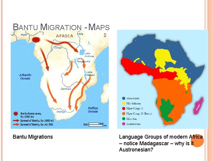 BANTU MIGRATION Dr Afxendiou Sachem North High School