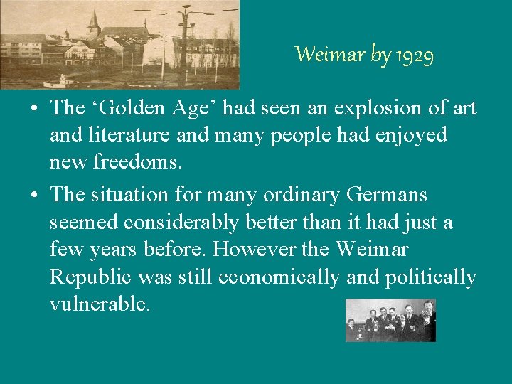 The Weimar Republic 1924 1929 a summary The