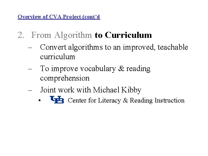 cva727 ppt 20070122 Contextual Vocabulary Acquisition From Algorithm