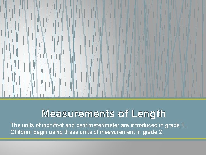 Measuring Concepts and Activities for Primary Children By