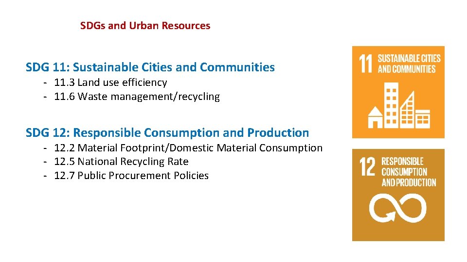 The Resource Dimension in Urban Sustainability Indian Context