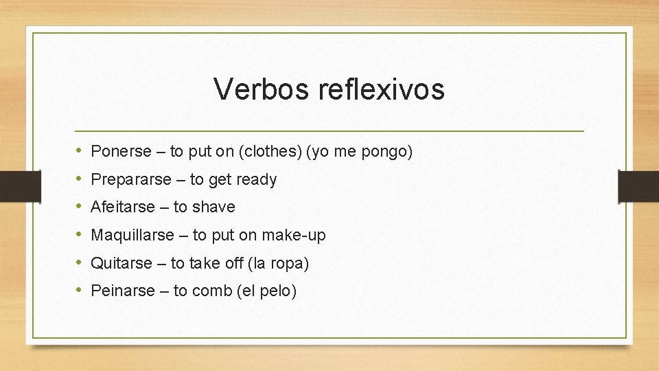 Mi rutina diaria Verbos reflexivos Verbos reflexivos Despertarse