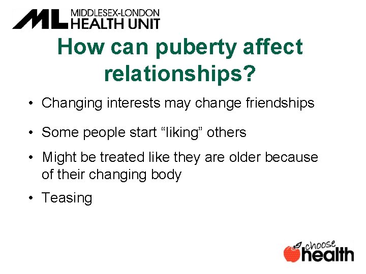 Puberty Physical and Emotional Changes recommended for grade